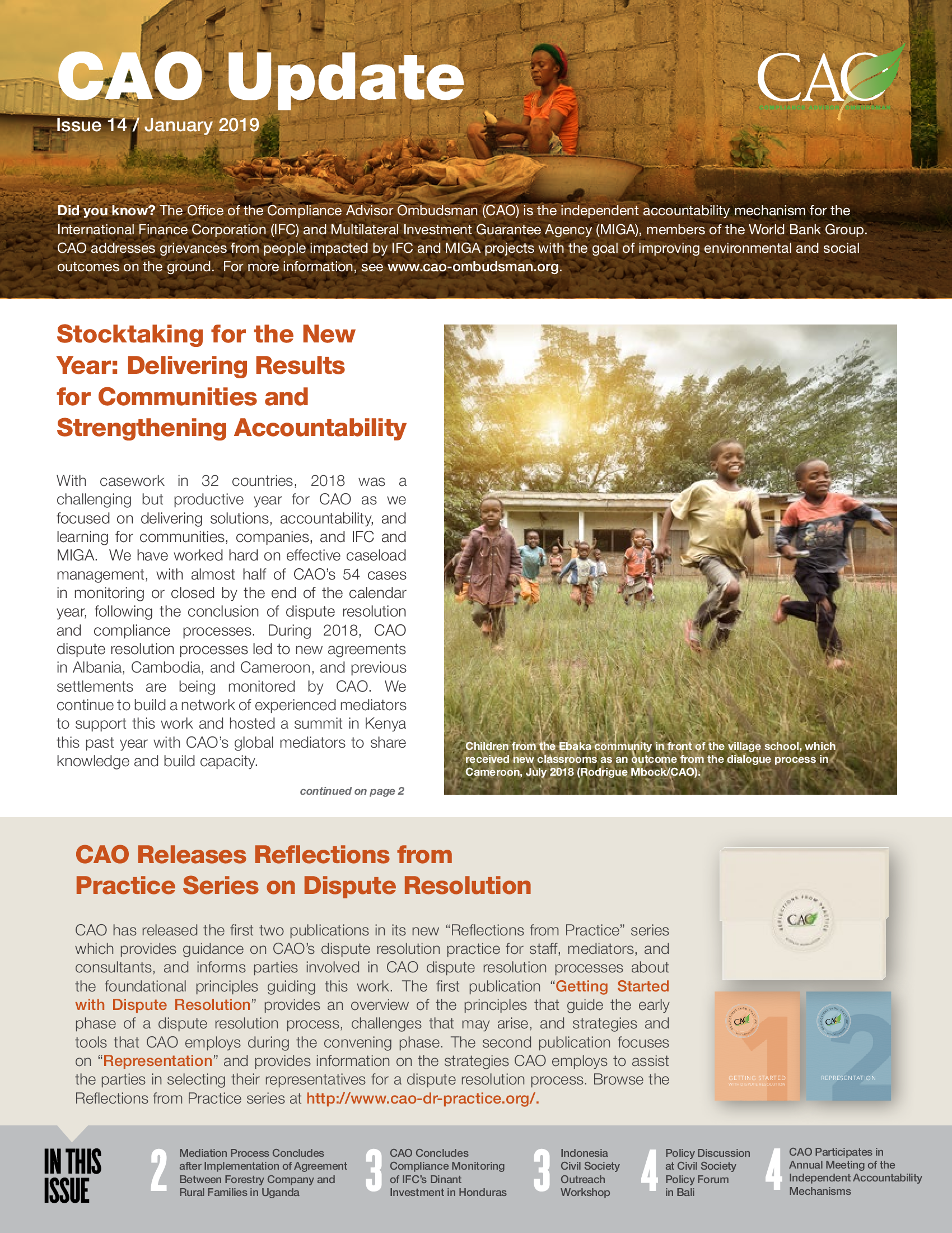 Newsletters | Office of the Compliance Advisor Ombudsman