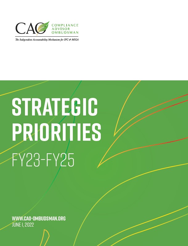 CAO Strategic Priorities FY23-25 | Office of the Compliance Advisor ...